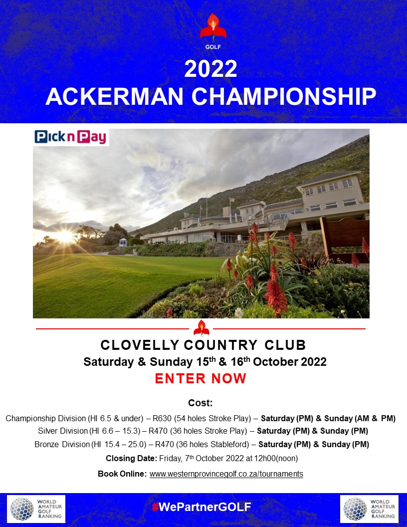 2022 Ackerman Championship - Western Province Golf