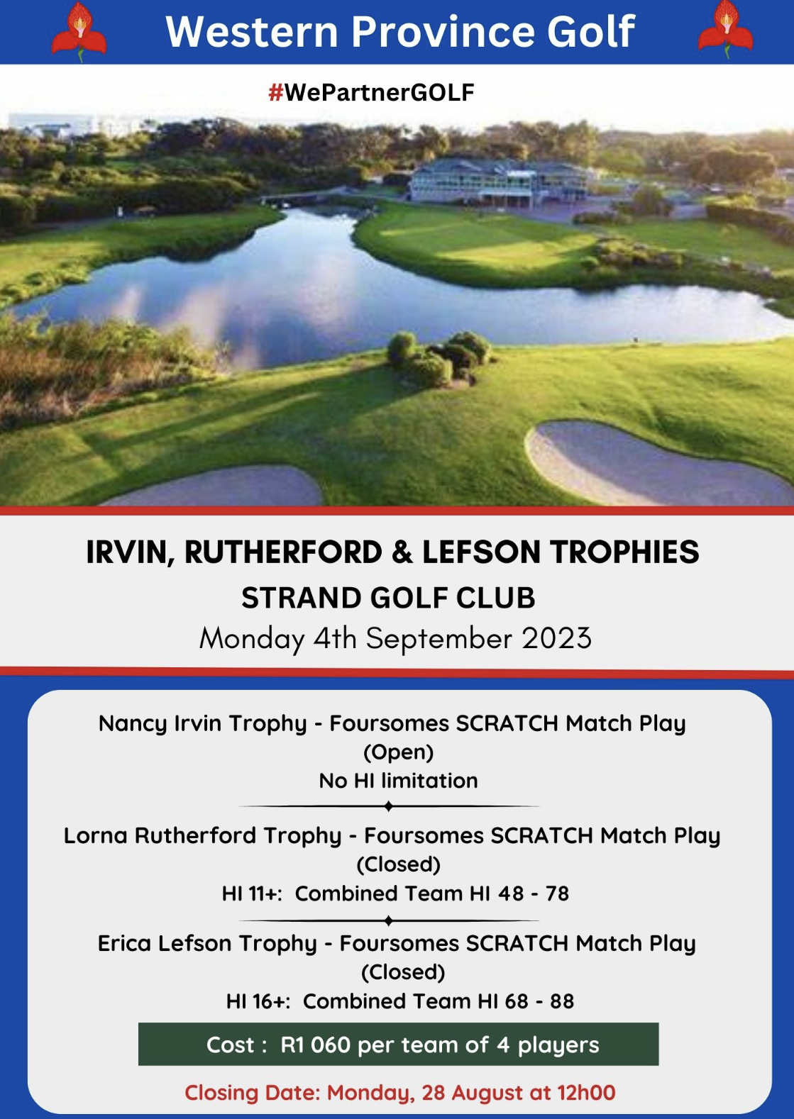 IRVIN, RUTHERFORD & LEFSON TROPHY - Western Province Golf