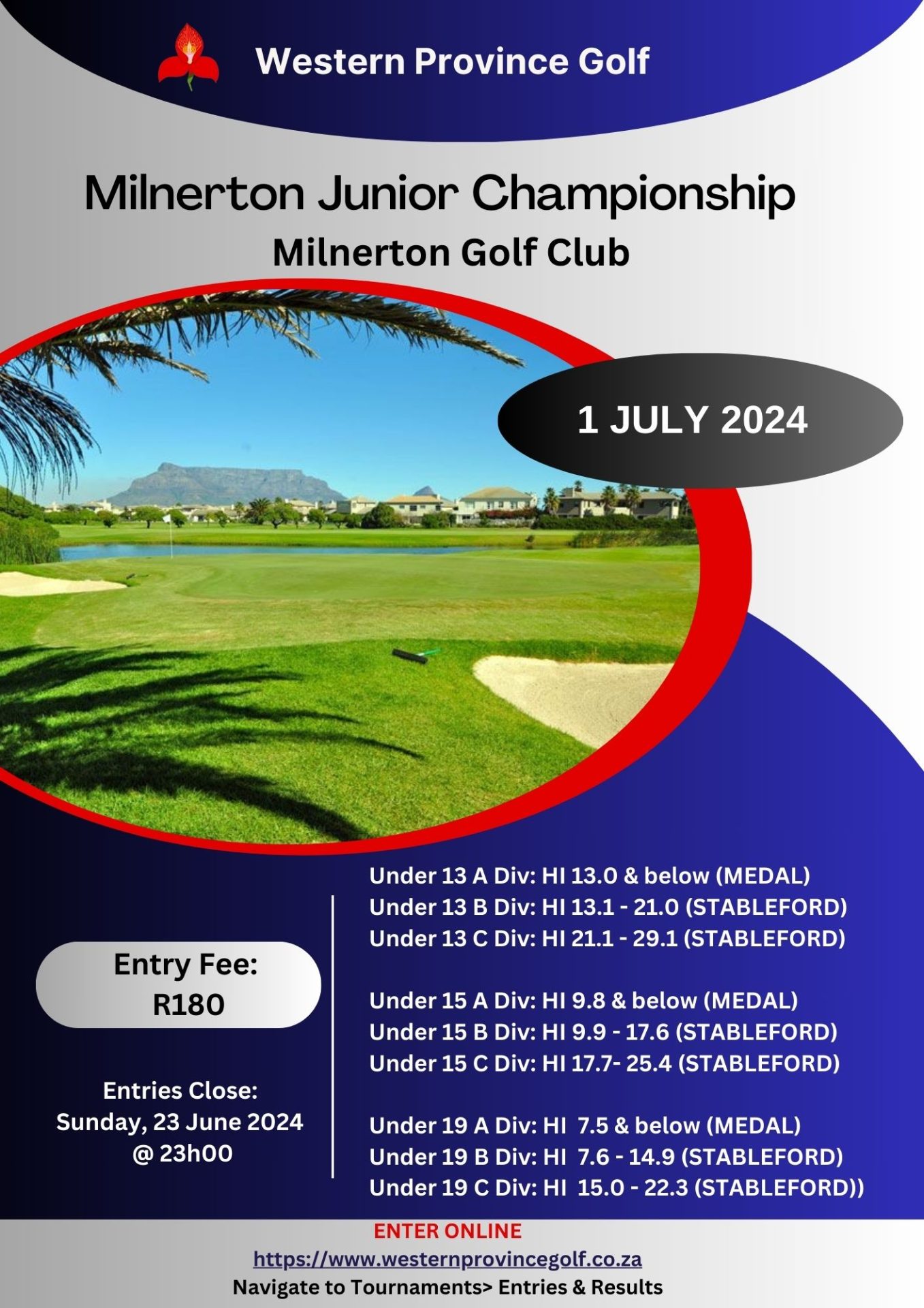 MILNERTON JUNIOR CHAMPIONSHIP - Western Province Golf